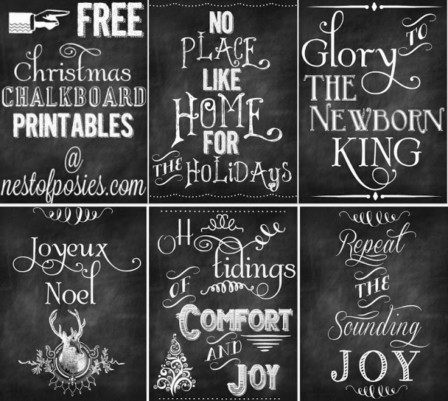 Chalkboard Printables Chalkboard Printables