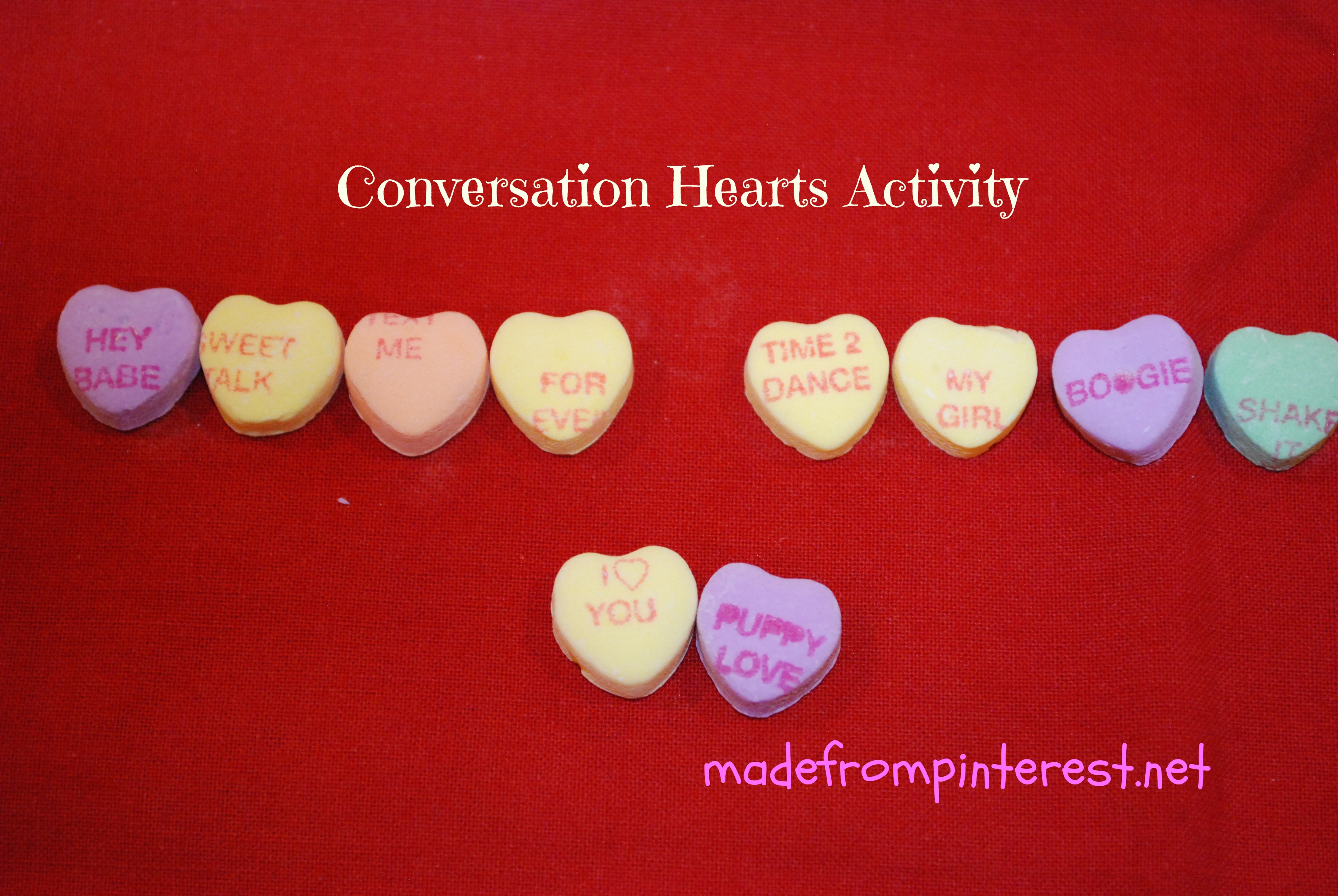 Conversation Hearts Activity