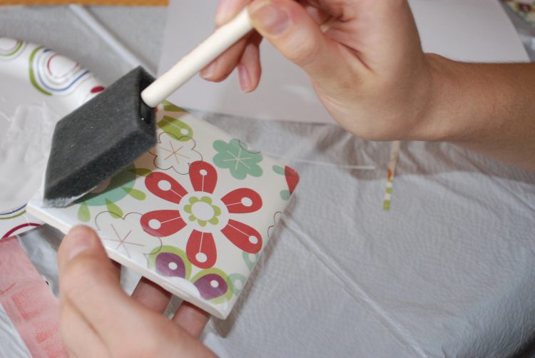 DIY Tile Coasters - TGIF - This Grandma is Fun