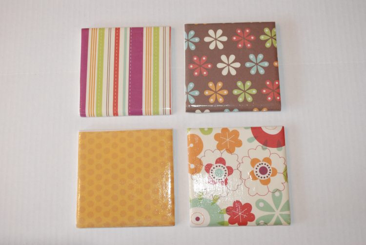 DIY Tile Coasters - TGIF - This Grandma is Fun