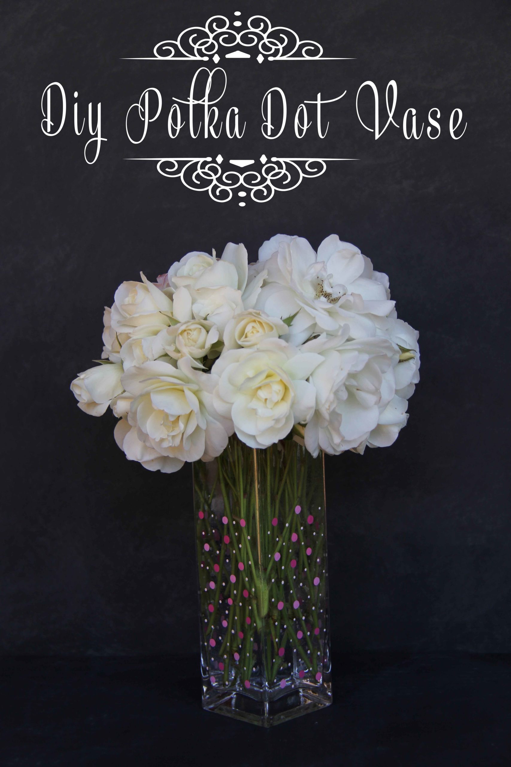 DIY Dotted Vase - TGIF - This Grandma is Fun