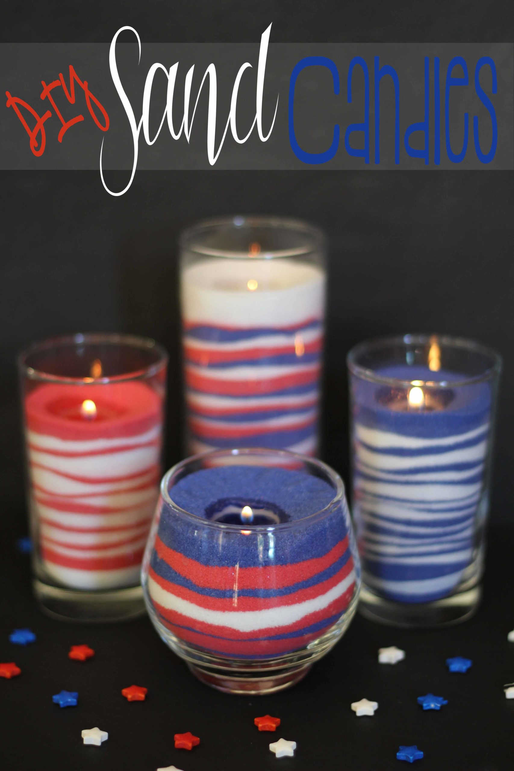 DIY Sand Candles - TGIF - This Grandma is Fun