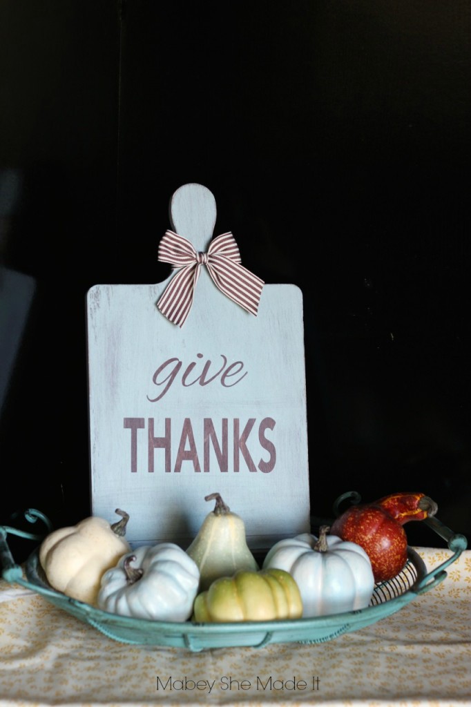 give thanks board
