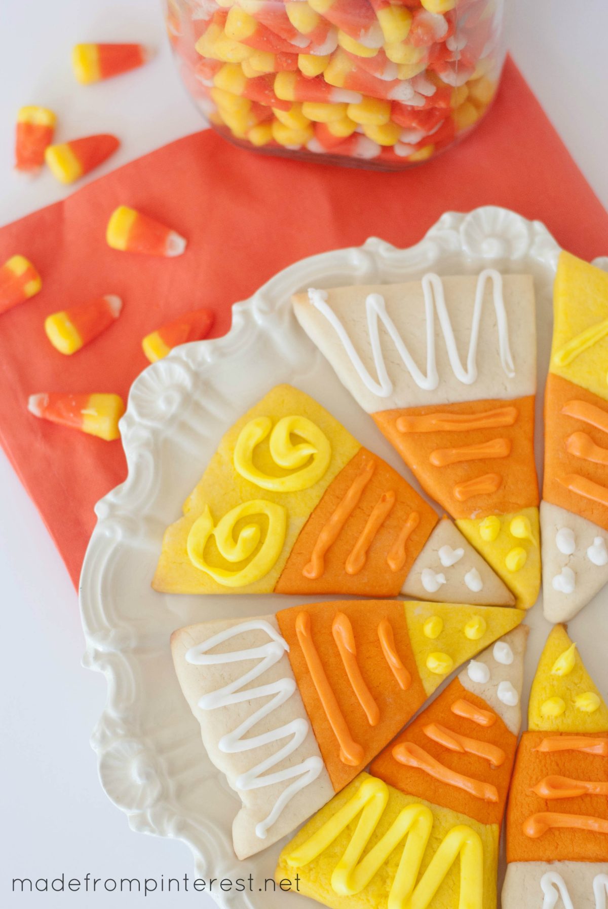 Candy Corn Sugar Cookies - TGIF - This Grandma is Fun