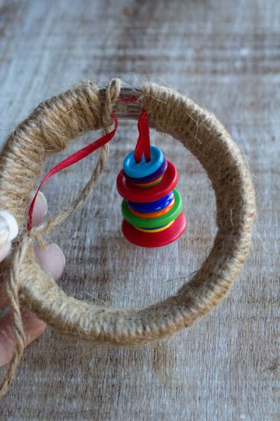Mason Jar Ring Ornament - TGIF - This Grandma is Fun