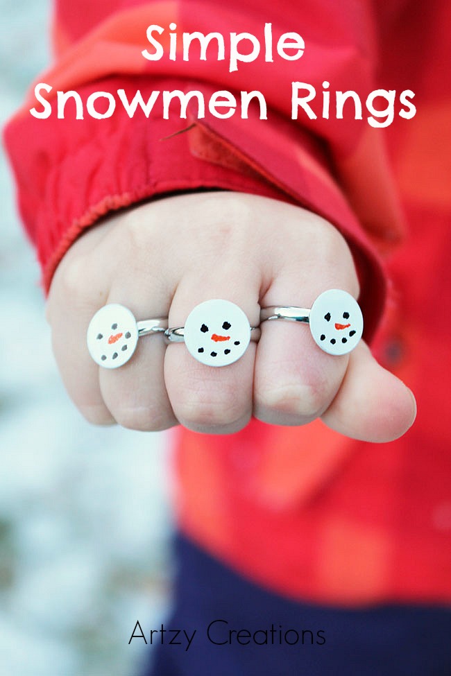 Simple Snowmen Rings - TGIF - This Grandma is Fun