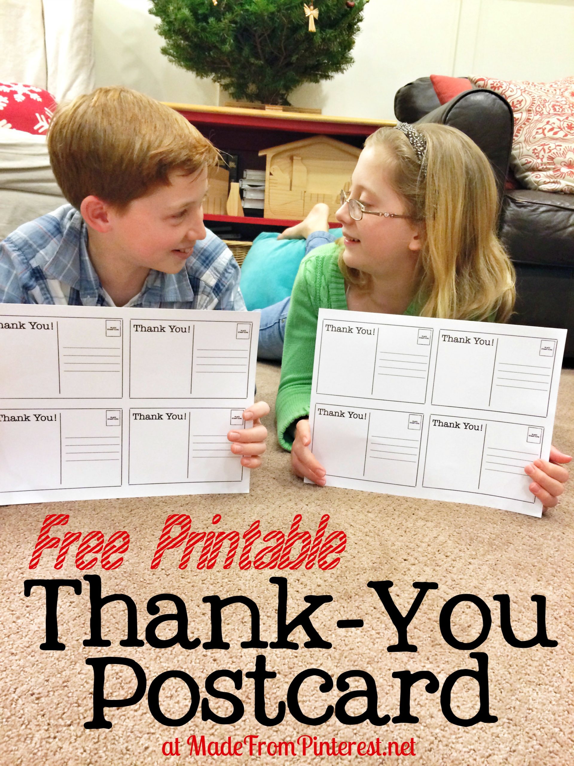Thank You Notes Kids Can Make - FREE Printable - TGIF - This Grandma is Fun