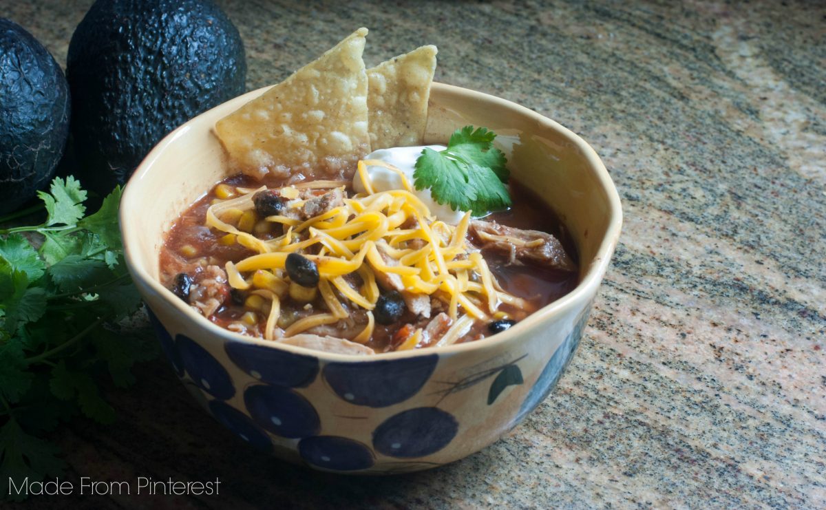 Spicy Chicken Tortilla Soup Recipe - TGIF - This Grandma is Fun
