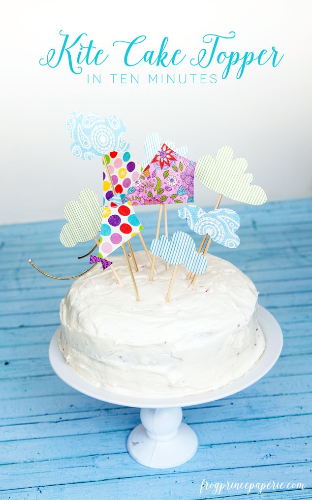 Kite Cake Topper - TGIF - This Grandma is Fun