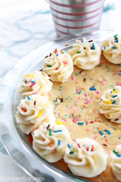 Funfetti Sugar Cookie Cake - TGIF - This Grandma is Fun