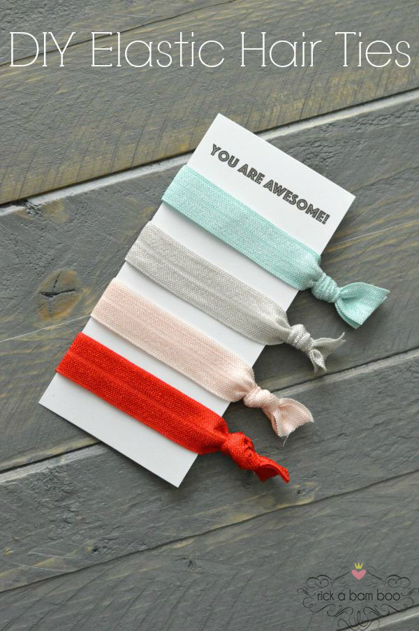 DIY Elastic Hair Ties - TGIF - This Grandma is Fun DIY Elastic Hair Ties - TGIF - This Grandma is Fun