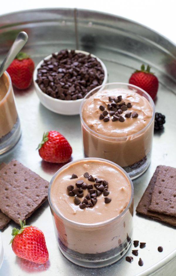 Individual Nutella Cheesecake Mousse