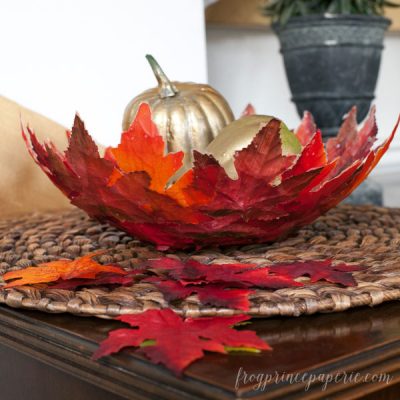 DIY Fall Leaf Bowl - TGIF - This Grandma is Fun