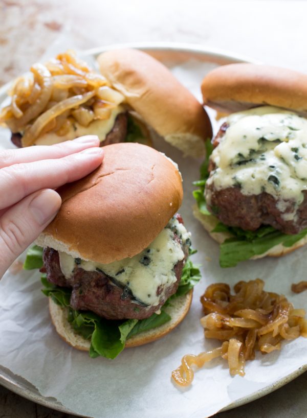 French Onion Blue Cheese Sliders