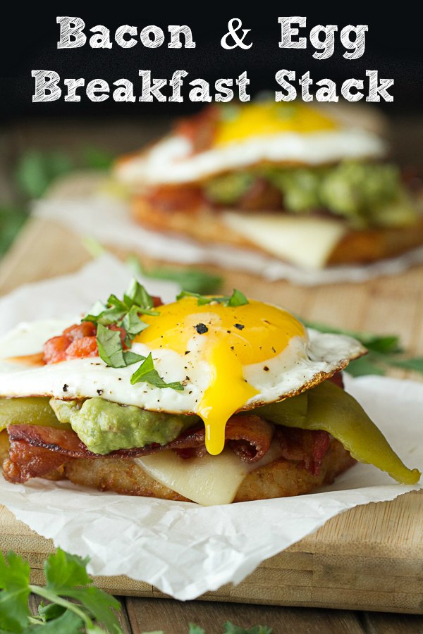 Bacon Egg Breakfast Stack - TGIF - This Grandma is Fun