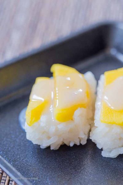 Sweet Thai Coconut Mango Sticky Rice Bites - TGIF - This Grandma is Fun