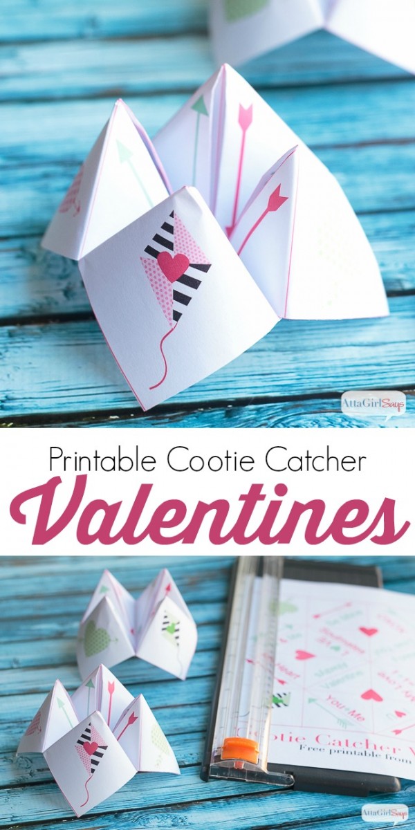 Printable Cootie Catcher Valentines - TGIF - This Grandma is Fun
