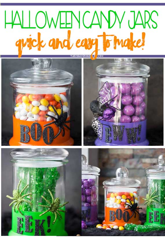 Halloween Candy Jars - TGIF - This Grandma is Fun