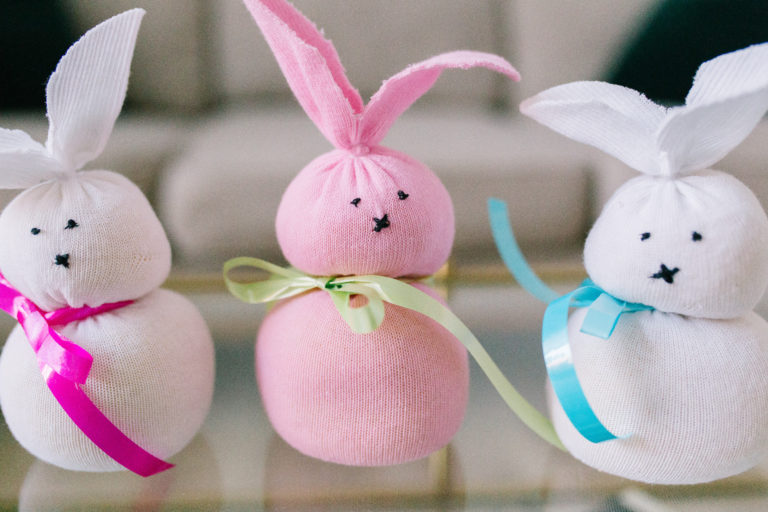 Sock Bunnies Craft - TGIF - This Grandma is Fun
