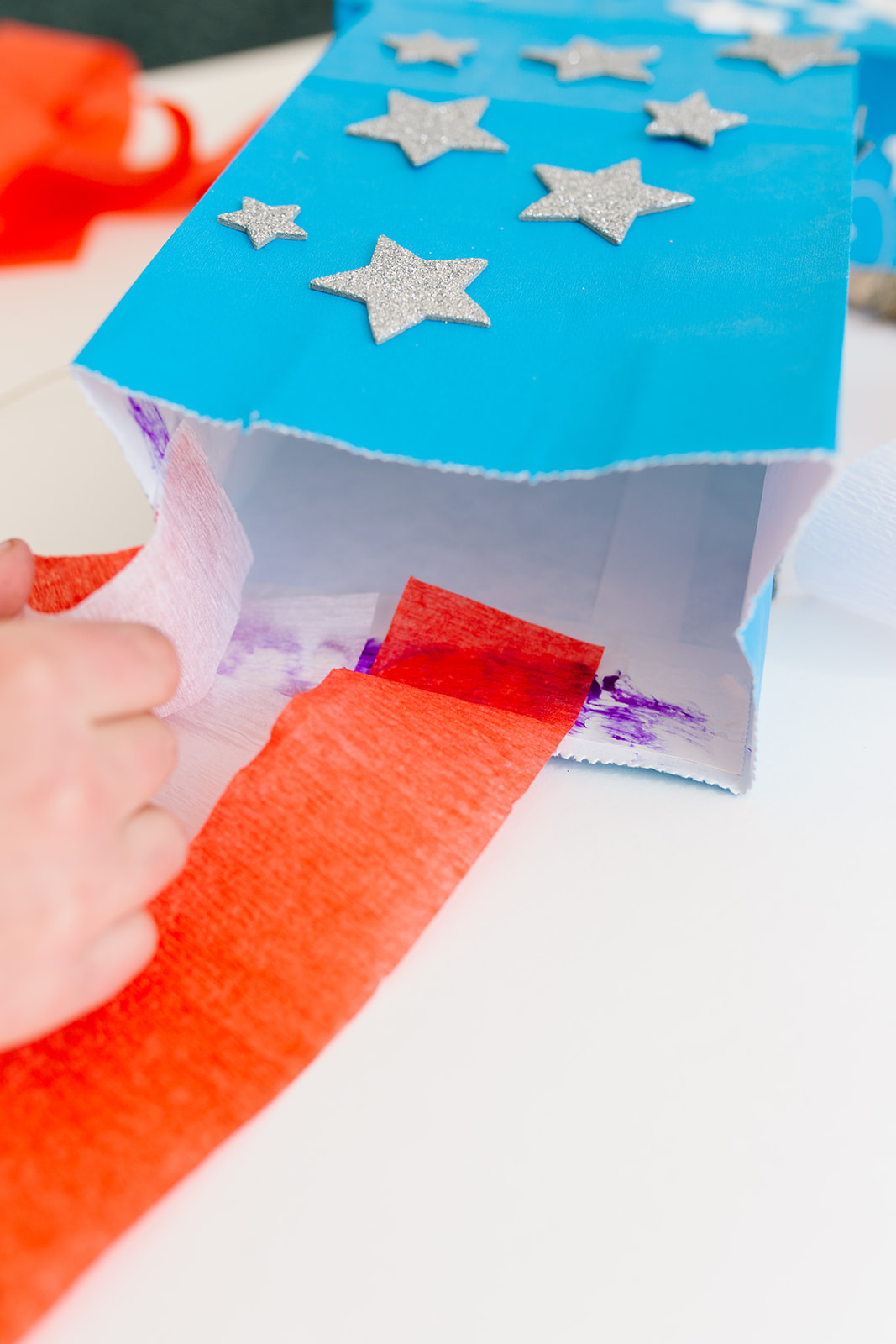 Paper Bag Flag Kite - TGIF - This Grandma is Fun