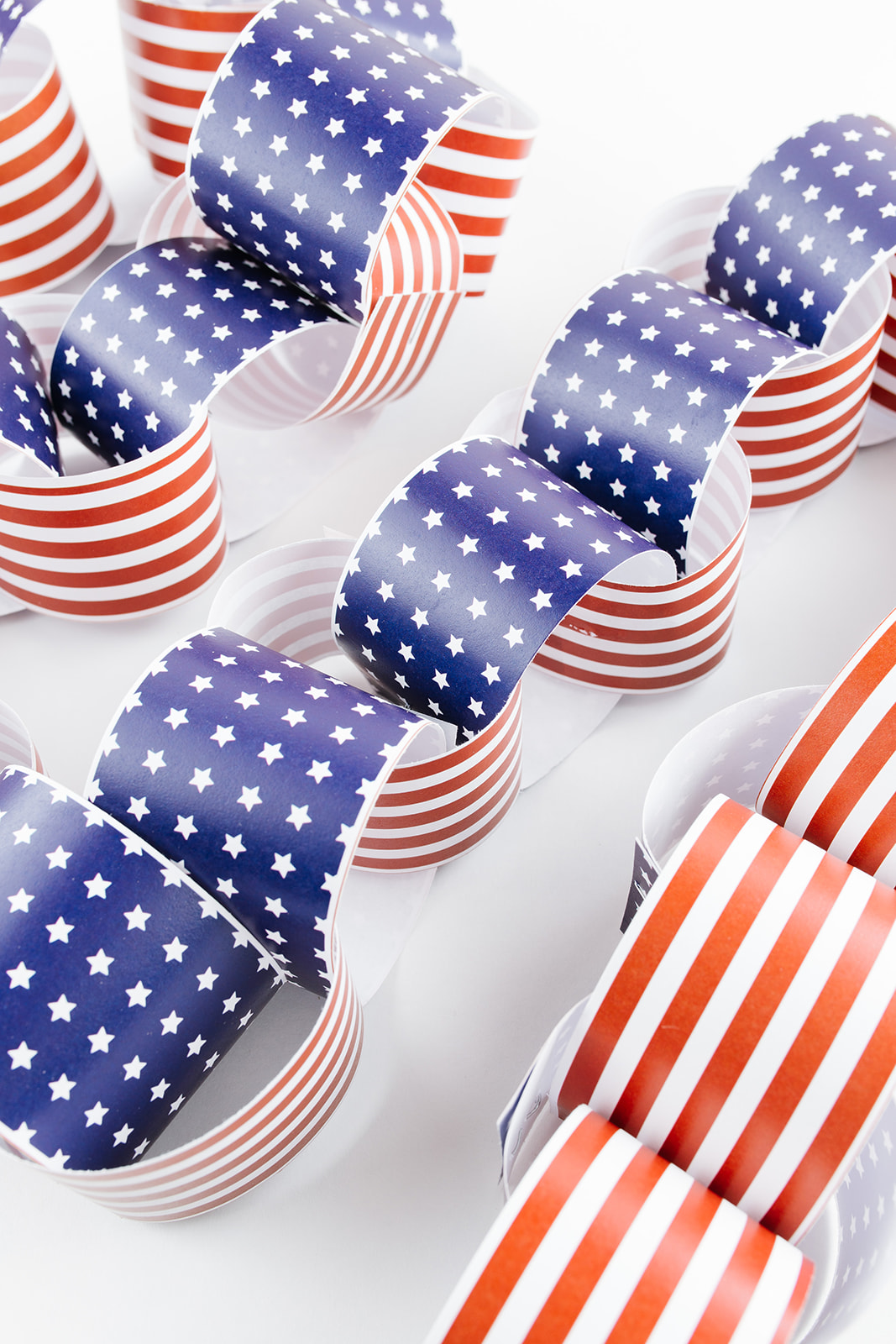 Patriotic Paper Chain - TGIF - This Grandma is Fun
