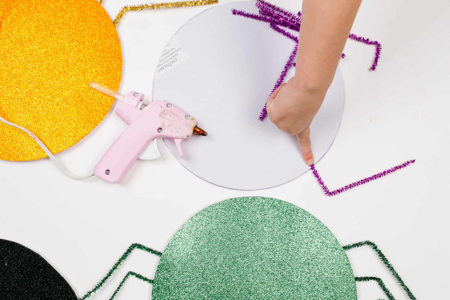 Sparkle Spider Halloween Craft - TGIF - This Grandma is Fun