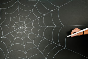 Salt Art Spider Web Craft - TGIF - This Grandma is Fun