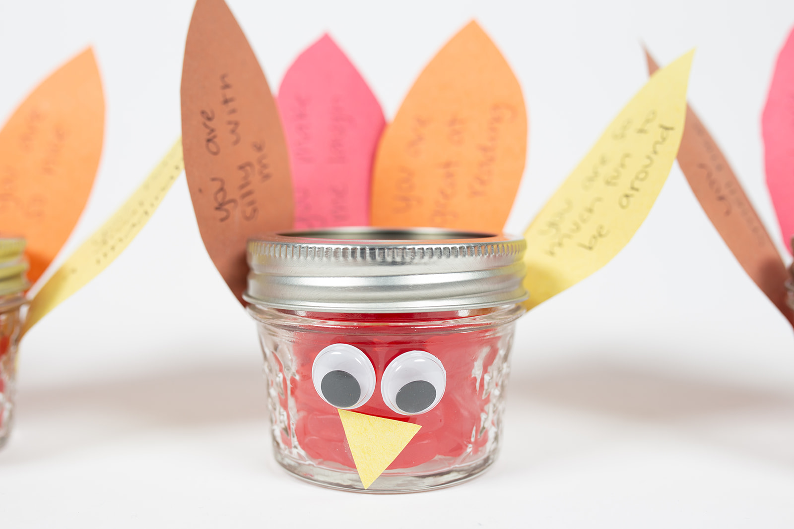 Mason Jar Turkey Favors - TGIF - This Grandma is Fun
